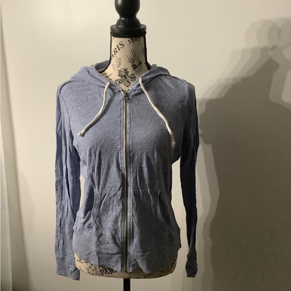 Mossimo Supply Co. | Jackets & Coats | Heather Blue Zip Up Workout ...